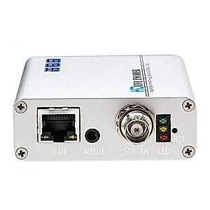 HaiweiTech HES-101 HEVC Encoder H.265 H.264 1080P@30 fps SD/HD/ 3G-SDI to IP Encoder IPTV HD Video Audio Live Streaming Encoder HD-SDI Transmitter with HTTP, RTSP, UDP, SRT, HLS, RTMP, Multicast