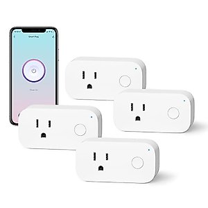 BN-LINK Bluetooth Smart Plug, Smart Outlet Work with Bluetooth Directly, Remote Control by App, No Hub Required, 4 Pack