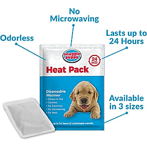 Snuggle Puppy Original Heartbeat Stuffed Toy for Dogs, Pet Anxiety Relief and Calming Aid Bundle with Puppy Bites Day Calm and Night Calm.