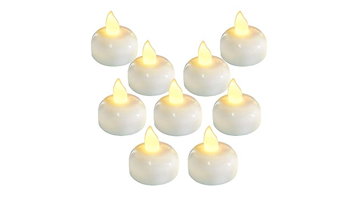 Homemory 24-Pack Waterproof Floating LED Tealights for Decor