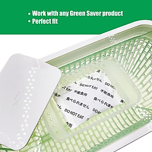 Produce Saver Refills Kit for OXO GreenSaver Produce Keepers and Crisper Inserts, Keep Fruits Veg Fresh, Also Compatible with Bluapple Produce Freshness Saver Balls and other Produce Savers (12)