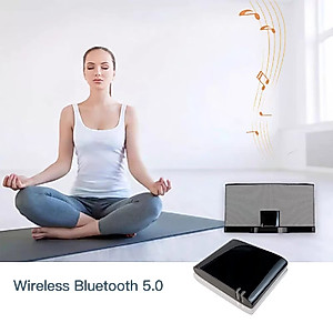 30 Pin Bluetooth 5.0 Wireless Adapter for Bose SoundDock Portable 10 JBL on Beat Speaker - Black