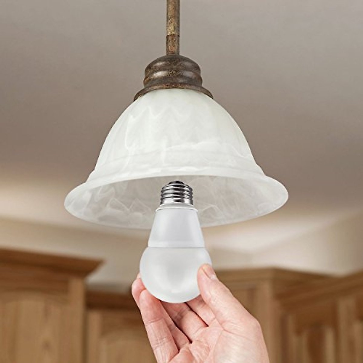 TCP LA927KND6 LED Light Bulbs 60 Watt Equivalent | Energy Efficient (9W) Non-Dimmable A19 Shape E26 medium base, Pack of 6, Soft White, 6 Lamps