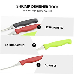 Zerodeko 10pcs Shrimp Cutter Cleaning Tools Plastic Cleaner Seafood Deveiner Prawn Shrimp Line Knife Shrimp Cleaner Shrimp Shell Peeler Shrimp Line Remover Shrimp Removal Peel Pp Plastic