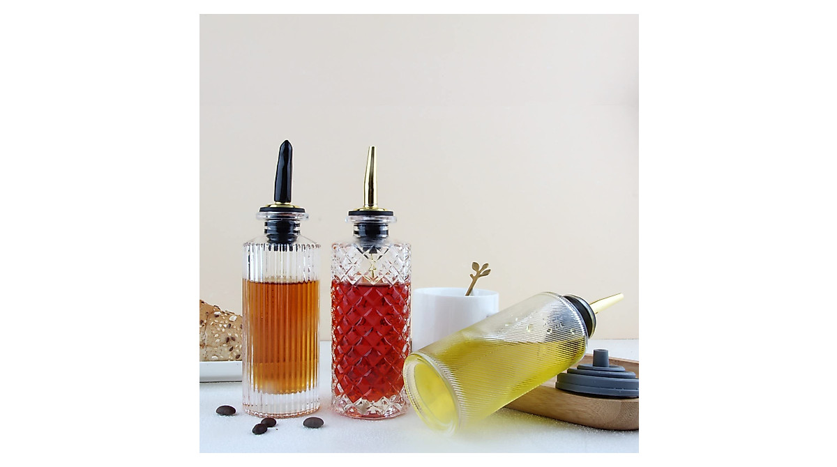 Syrup Dispenser Bottles Set – 3 Pack for Kitchen Essentials