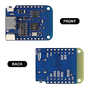 AITRIP 6PCS WeMos D1 Mini V4.0.0 Type-C USB WiFi Internet of Things Board Based ESP8266 4MB Compatible with Arduino MicroPython Nodemcu