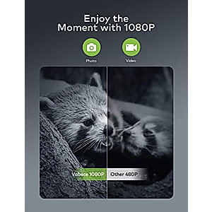 VABSCE Digital Night Vision Binoculars, 1080p FHD, 1640ft Viewing Range, Superior 5W Infrared, High Sensitivity COMS Sensor Night Goggles for Hunting, Camping and Surveillance with 64GB Micro SD Card