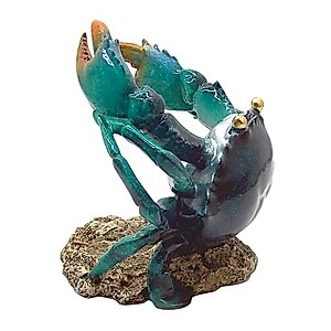 Crab Wine Bottle Holder, Nautical Décor, Freestanding Tabletop Decoration, 7 Inches
