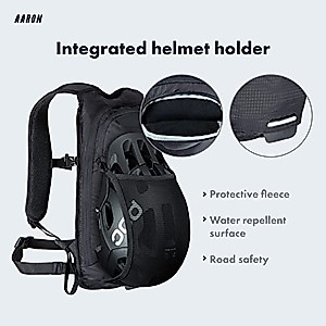 AARON Backpack – Backpack with Rain Cover, Ergonomic Back Padding, Women's and Men's Bicycle Backpack, Ideal as a Hiking Backpack or Ski Backpack in