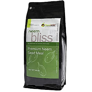 Neem Bliss - Premium Neem Seed Meal - All Natural Fertilizer for Organic Gardening and Soil Amendment - Protect Your Garden with Neem Cake Meal! (10 lbs)