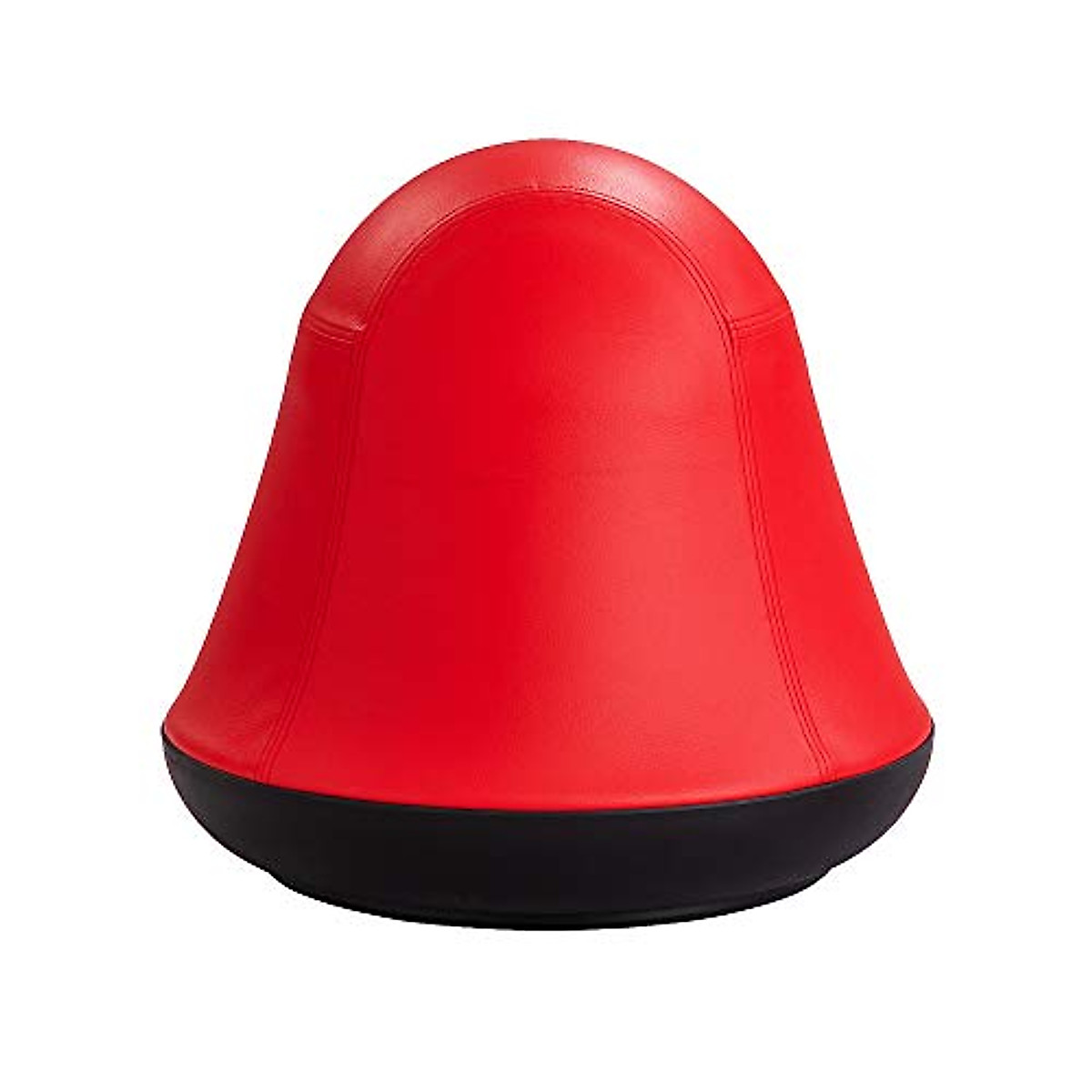 Safco Products 4761RV Runtz Swivel Ball Chair, Red, 360-Degree Rotation, Anti-Burst Exercise Ball, Easy-to-Clean Vinyl Seat, Promotes More Activity While Seated