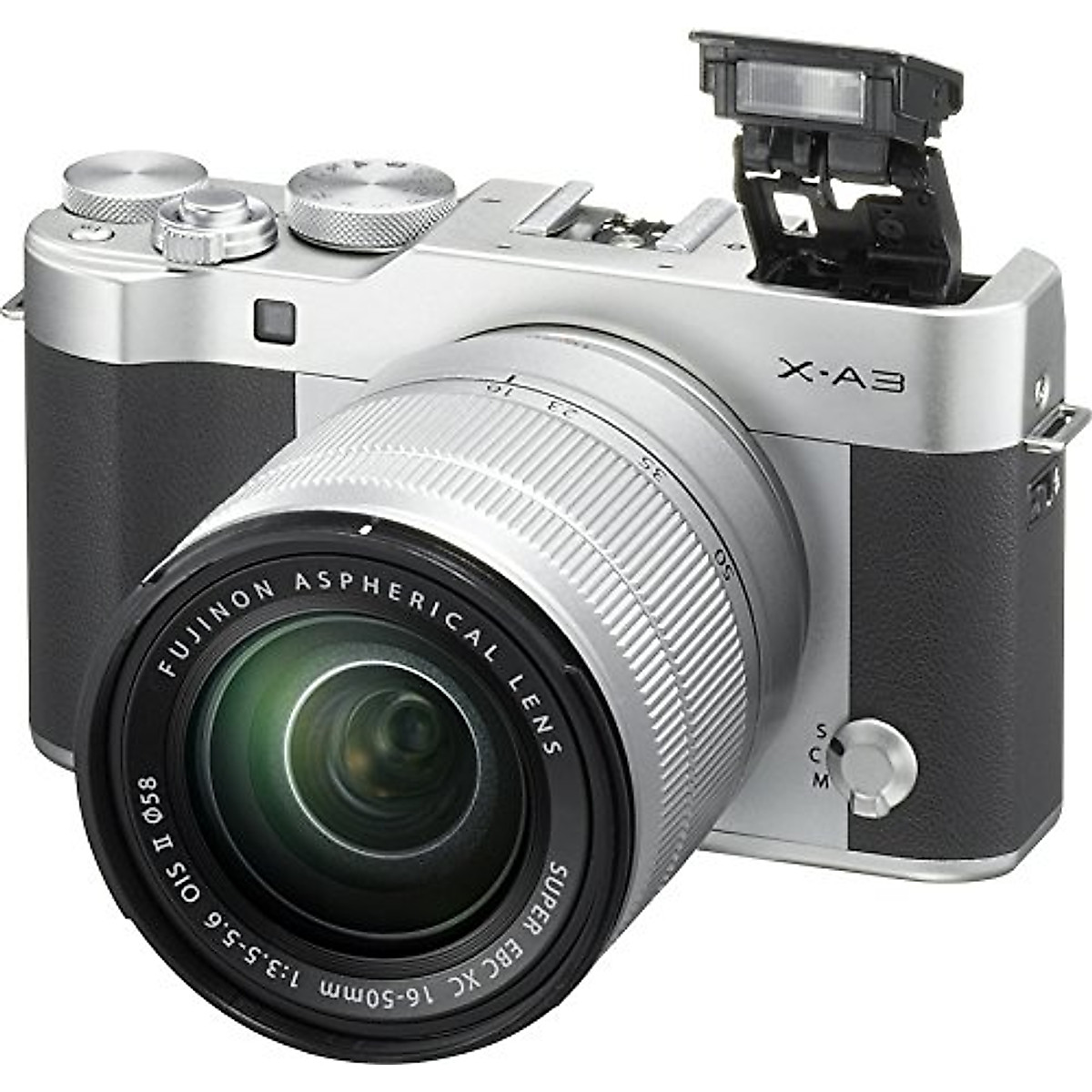 Fujifilm X-A3 Mirrorless Camera XC16-50mm F3.5-5.6 II Lens Kit - Silver
