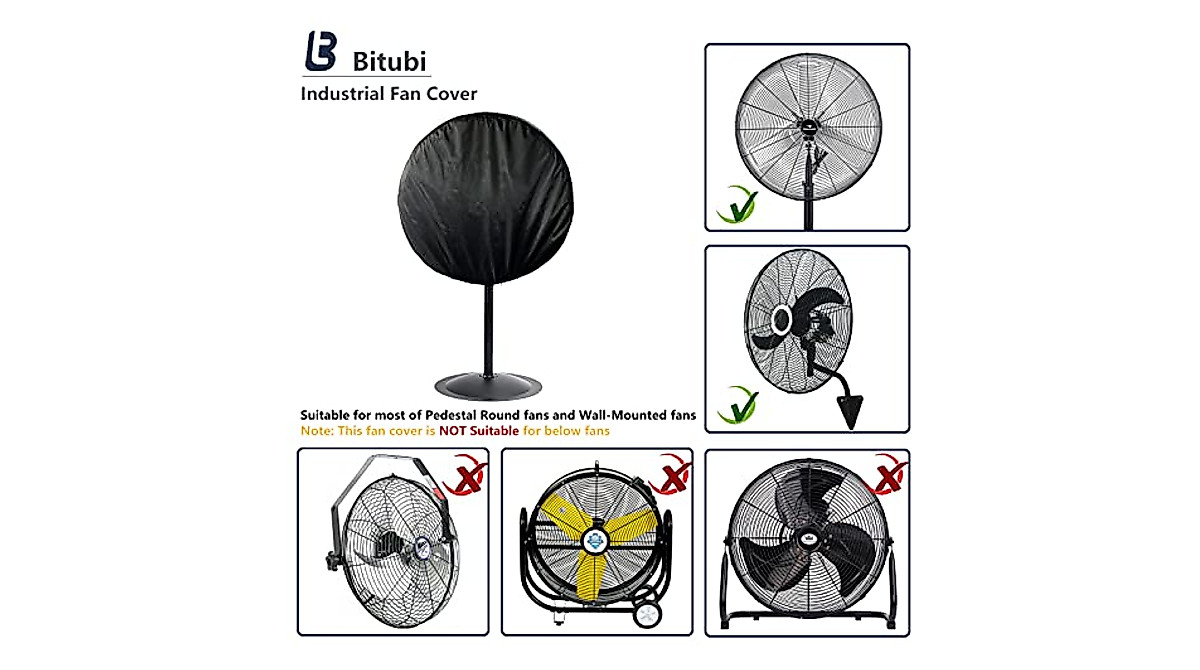 Bitubi Waterproof Fan Cover - Heavy Duty 600D Oxford