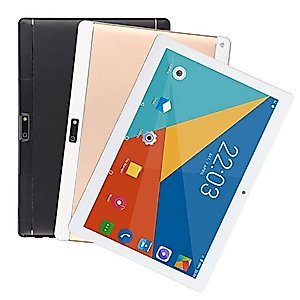 HD 10 Tablet PC, Portable Dual SIM Dual Standby Tablet,WiFi Android Dual Camera IPS 1080P HD Large Screen Call Tablet,Octa Core Processor,2GB 32GB RAM(Gold)