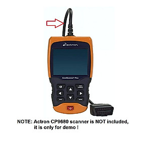 find-spare-parts OBD II 16Pin Cable for Actron CP9680 scan Tool OBD2 Cable Replacement