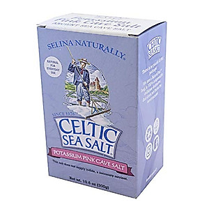 Celtic Sea Salt Pink Potassium Cave Salt 10.6 Oz (300 G) – Extra Fine Grain, Natural, Light In Sodium – For Shaker Jar, Salty, 10.6 Oz (Pack of 1)