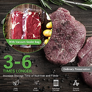 VTUUU Chamber Vacuum Sealer Bags 300 Count 6" x 10" 8" x 12" 10" x 13" For 3-Mil Vacuum Chamber Bags Pre-Cut Chamber Vacuum Bags- BPA-Free -Heavy Duty Chamber Machine Pouches