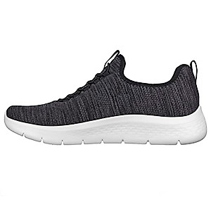 Skechers Men's Gowalk Flex-Athletic Slip-On Casual Walking Shoes with Air Cooled Foam Sneakers, Black/White 2, 11.5 X-Wide