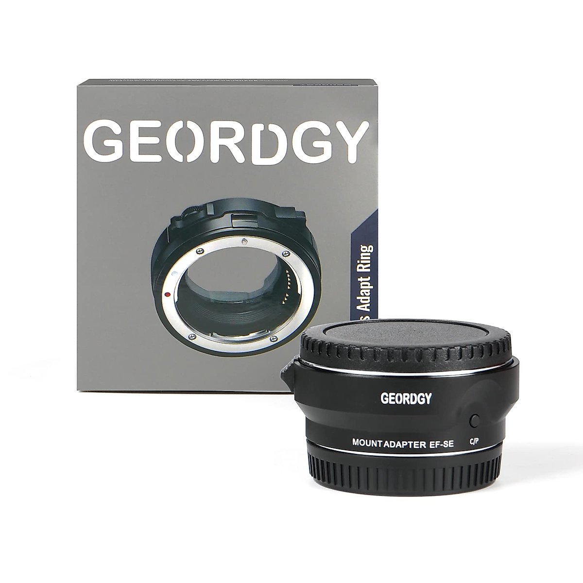 GEORDGY EF/EF-S Lens Mount Adapter Compatible with Canon EF/EF-S Lens for Sony E Mount Mirrorless Cameras Series A9 A7R5 A7R4 A7R3 A7R2 A7R4A A7M3 A7M2 A7R A7S A7 A7C Auto-Focus Lens Converters Ring