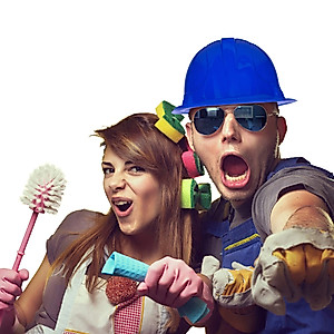 Blue Kids Party Construction Hats (12 Pack)