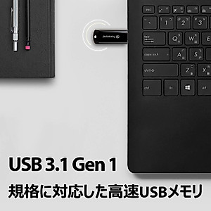 Transcend 32GB JF700 USB Flash Drive, USB3.1 Gen1, Black - TS32GJF700