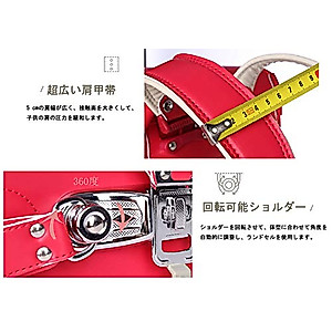 randoseru cherry backpack ransel japanese school bags boys and girls automatic lock waterpoorf PU leather