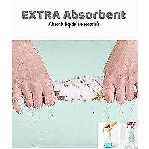 Baby Burp Cloths Muslin Washcloths 6Pack - Muslin Burp Cloths Hanky Large 20''x10'' Extra Soft Absorbent Baby Burp Rags for Newborn 100% Cotton for Boys Girls Gift 6 Layers Machine Washable