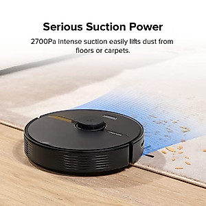 roborock Q7+ Self-Emptying Robot Vacuum, Empties Itself for up to 7 Weeks, 2700 Pa Suction, PreciSense Precision LiDAR, 3D Mapping, Works with Alexa, Perfect for Hard Floors, Carpets, and Pet Hair