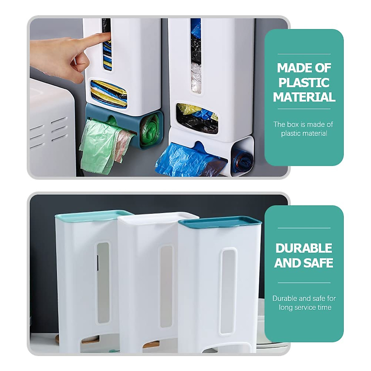 Cabilock Grocery Bag Dispenser Professional Bag Dispenser Bag Storage Box Hanging Plastic Collector Plastic Favor Bags Garbage Bag Dispenser