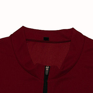 Men's Cycling Jersey Pure Color Summer Bike Short Sleeve Breathable,Quick-Dry,Shirt S-3XL Red