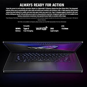 ASUS ROG-Zephyrus-G16 Gaming Laptop Computer - 16" 165Hz Display, CPU i7-13620H Processor, NVIDIA GeForce RTX 4060, 16GB RAM, 1TB SSD, Backlit Keyboard, WiFi 6, Win 11 Home with Gaming Mouse