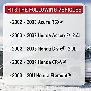 Spool Valve Assembly with Oil Pressure Switch - VTEC Solenoid - Compatible with Honda & Acura Vehicles - Accord 2.4L, Civic 2.0L, CR-V, Element, RSX - Replaces 15810RAAA03, 15810-RAA-A01, 917224