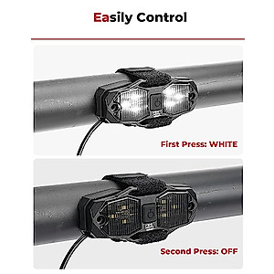 KEMIMOTO UTV Dome Light Vehicle Cab LED Light, White Bright Waterproof Solid Golf Cart Roll Cage Light SXS Light Bar, Compatible with RV Truck Tractor Polaris RZR Ranger Can Am Maverick X3 Defender