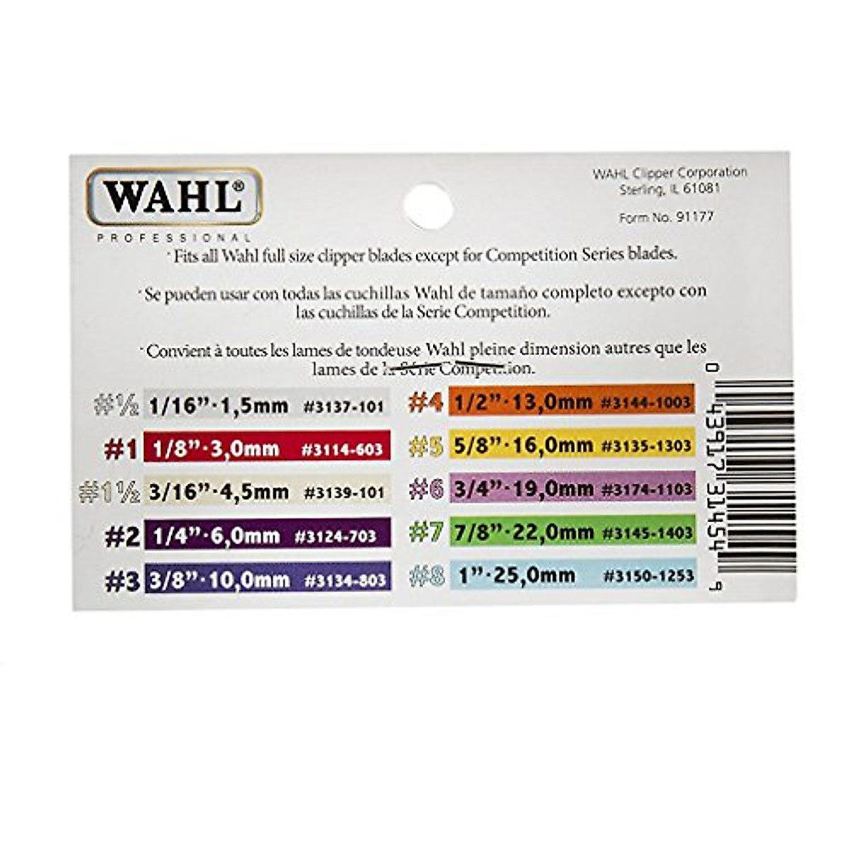Wahl Professional - Black Nylon Cutting Guide #5 (5/8") - Fits All Full-size Wahl Professional Blades Except the Competition Series & 5-in-1 Magic Blades