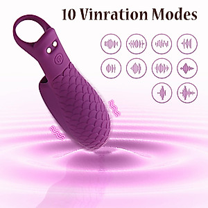 Finger Vibrator Adult Sex Toys | 10 Intensive Clitoral Vibrators | Portable Travel Small | Personal Anal Nipple G Spot Sexual Pleasure Masturbators for Women Men | Mini Rechargeable Bullet Vibes