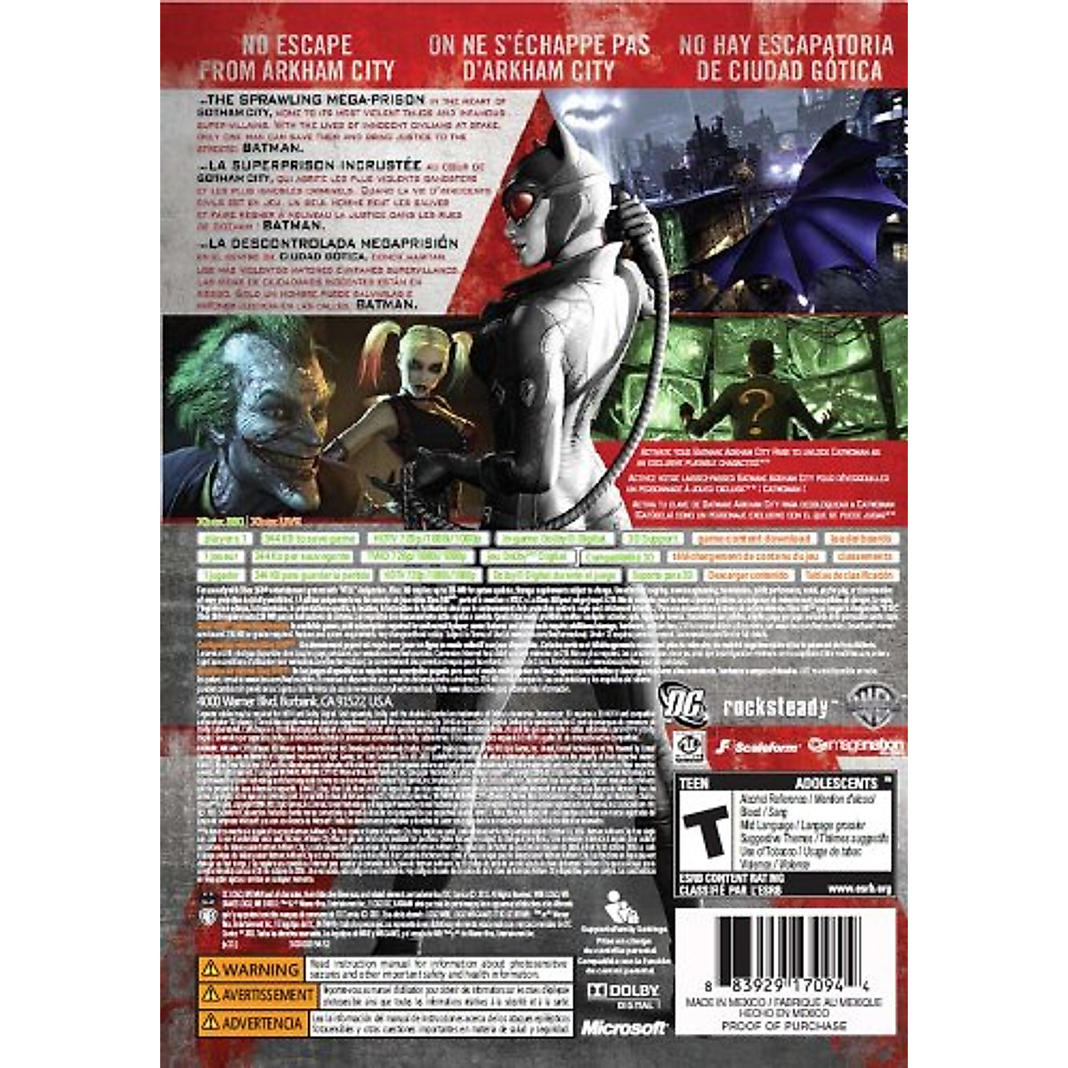Batman: Arkham City for Xbox 360