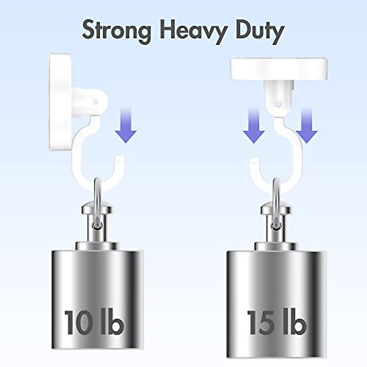 BPB Ceiling Hooks Wall Sidewall Adhesive Hook-10 Pack [No Drilling] Mounted Shower for Hanging Small Plants Towel Coat Bag Robe Clothes for Bathroom Bedroom Kitchen Door Hanger Decorations