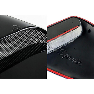 Signature Universal Auto Parts Accessories Universal Black Painted ABS Plastic Racing Air Flow Vent Turbo Hood Scoop Cover