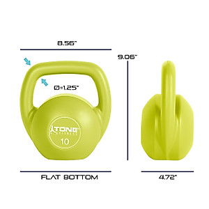 Tone Fitness Kettlebell Body Trainer Set of 3 (5, 10, 15 Pound)