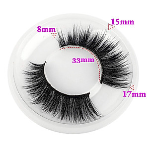Cat Eye Lashes Natural Look False Eyelashes 14 Pairs Faux Mink Wispy Short Lashes Fluffy 3D Thick Strip Reusable Fake Eyelashes by HeyAlice