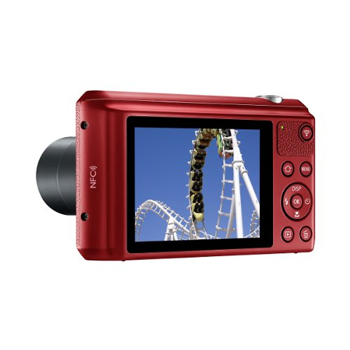 Samsung WB35F 16.2MP Smart WiFi & NFC Digital Camera with 12x Optical Zoom and 2.7" LCD (Red)
