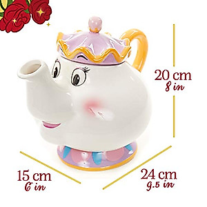 Paladone Mrs. Potts Tea Pot - Beauty and Beast - Officially Licensed Disney Merchandise