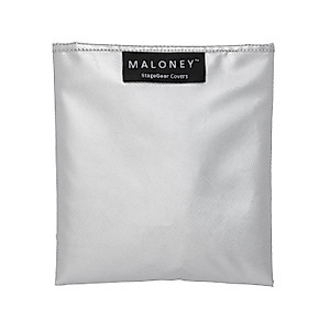 Maloney StageGear Guitar Dust Cover Fits Acoustic, Electric, Bass Guitars - Water Resistant Black Nylon with Reversible Silver Acrylic Coating Protects from Dust Dirt Moisture & Sun (43 inches) 80681