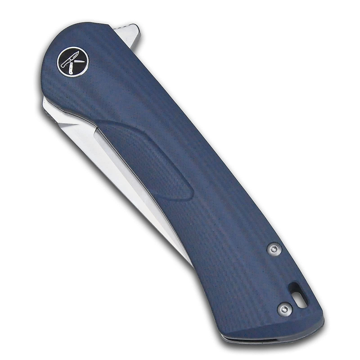 KERZEMAN Folding Pocket Knife, 3.81 "D2 Steel Knife G10 Handle EDC Knife, With Pocket Clip, Liner Lock, Sharp Survival Knife, Camping Survival Hiking Knife KZ-628-G10-BU