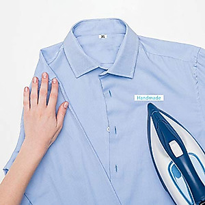 USUPERINK 10 Pack Compatible for Brother TZe-FA3 TZe FA3 TZ-FA3 TZFA3 Navy Blue on White 1/2'' 12mm x 10ft 3m Iron-on Fabric Textures Clothing Label Tape use in PT-D210 D400 D600 Label Maker