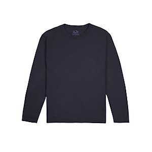 Fruit of the Loom Boys' Solid Multi-Color Soft Long Sleeve T-Shirts, 2 Pack, White/Black, 2X-Large