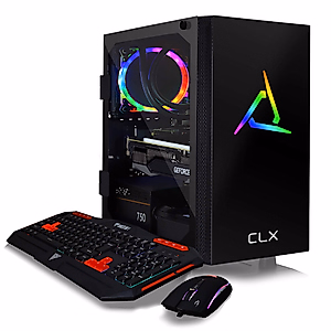 CLX Set VR-Ready Gaming Desktop - Liquid Cooled AMD Ryzen 7 5800X 3.8GHz 8-Core Processor, 16GB DDR4 Memory, GeForce RTX 3060 Ti 8GB GDDR6 Graphics, 480GB SSD, 2TB HDD, WiFi, Windows 11 Home 64-bit