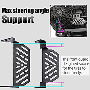 1/10 RC Chassis Armor Set for TRX-4 Sport Car, Stainless Steel Skid Plate for TRAXXAS TRX4 Sport Body (Powder Spray), Link Shock Axle Protector for Bronco K5 Blazer Defender (All 5pcs Protectors)