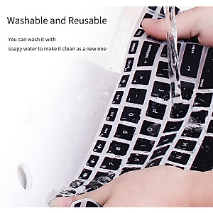 Keyboard Cover for Acer Chromebook 315 CB315 15.6 & Chromebook 715 CB715 15.6 inch with Numeric Keypad, Acer Chromebook 17.3" 317 CB317 Skin Protector, Black