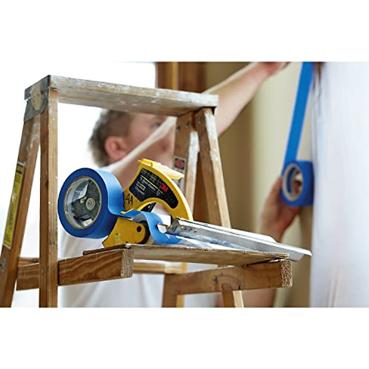 3M Hand-Masker M3000 Tool Painter's Tape and Masking Film Dispenser Kit, 3M Hand Masker Protects Surfaces from Paint Splatters, Includes 12-Inch Blade, Painter's Tape and Masking Film, 1 Kit